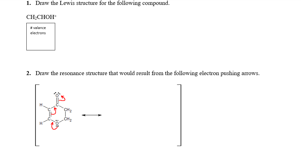 Solved 1. Draw the Lewis structure for the following | Chegg.com