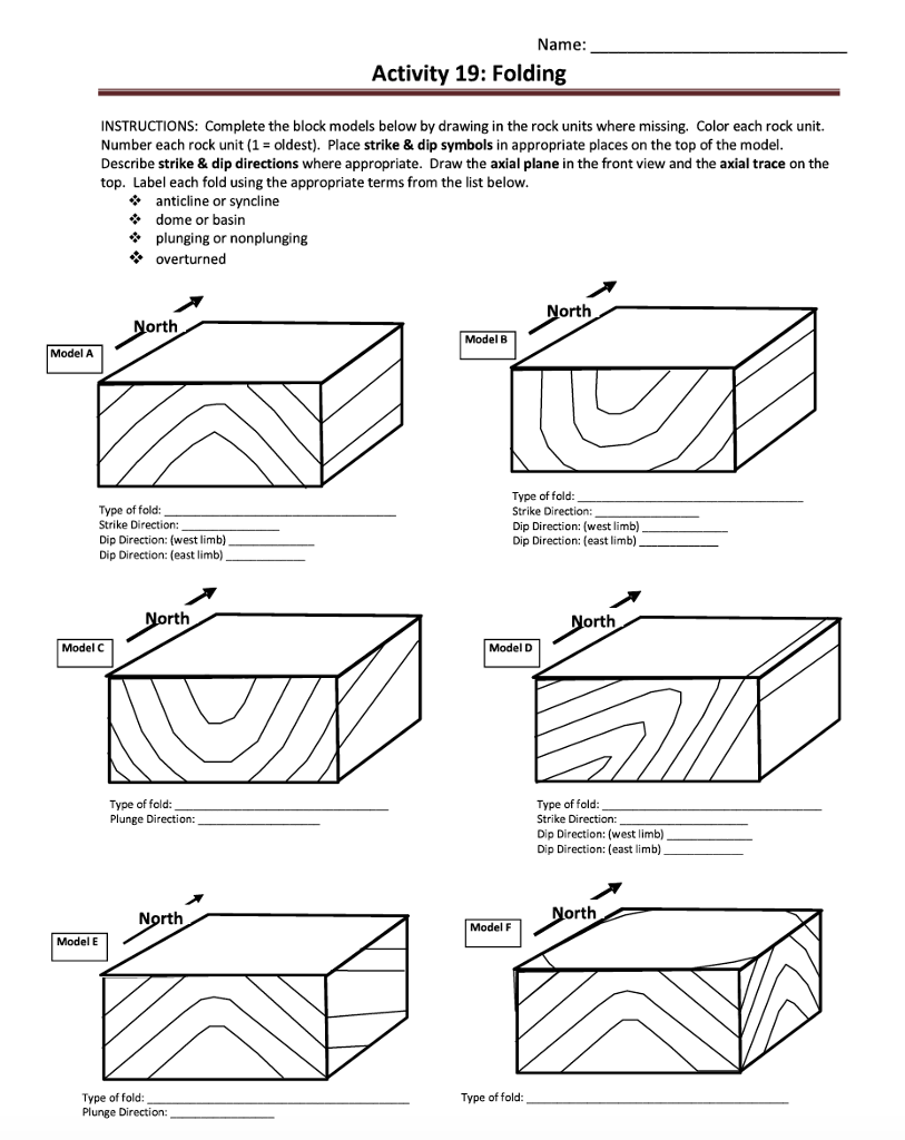 Solved Complete the block models below. Color each rock | Chegg.com