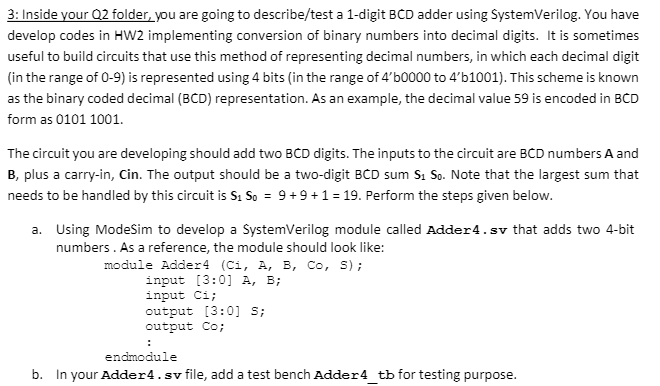 Solved 3: Inside your Q2 folder, you are going to | Chegg.com