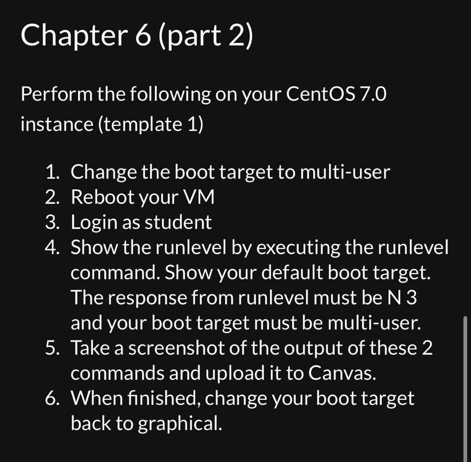 Solved 1. For the first part of this assignment, boot the | Chegg.com