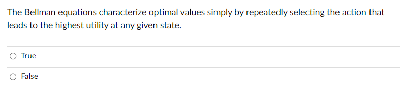 Solved The Bellman equations characterize optimal values | Chegg.com
