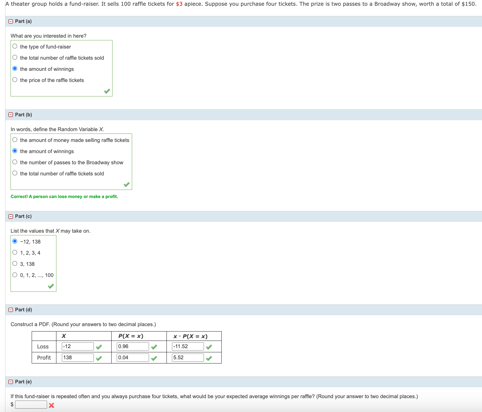 Solved Part (a) What are you interested in here? the type of | Chegg.com
