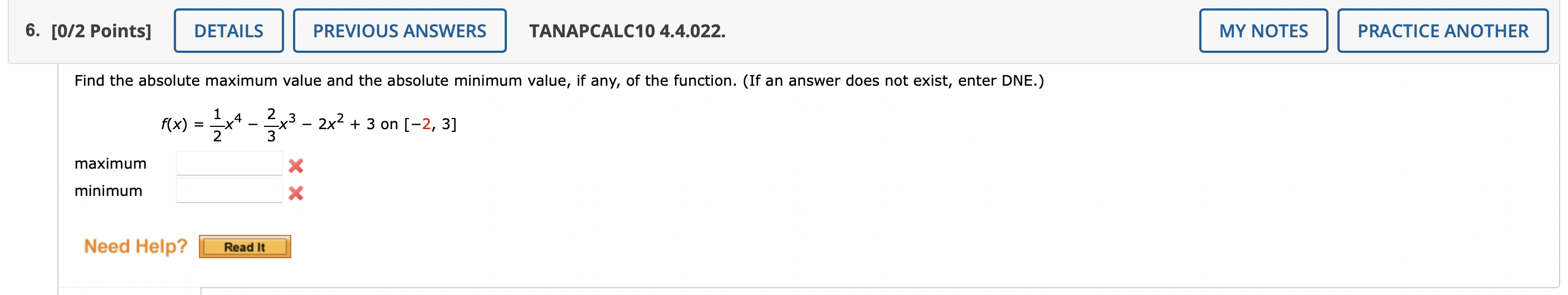 Solved Find the absolute maximum value and the absolute | Chegg.com