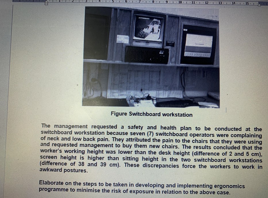 Solved Figure Switchboard workstation The management | Chegg.com