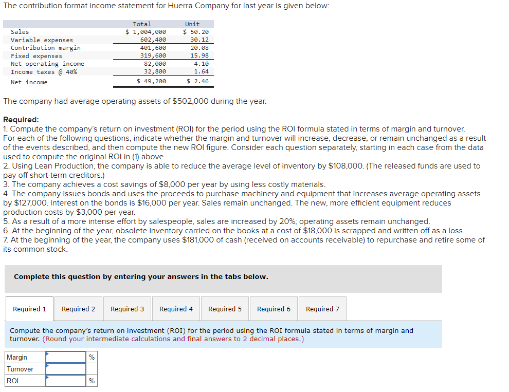 Solved The company had average operating assets of $502,000 | Chegg.com
