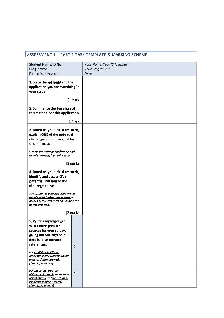 In Assessment 1 you will: select your topic and | Chegg.com