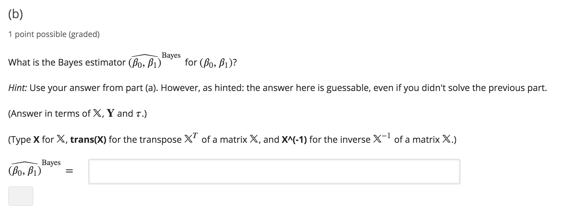 Solved 3. Bayesian Estimation and Linear Regression Bookmark | Chegg.com
