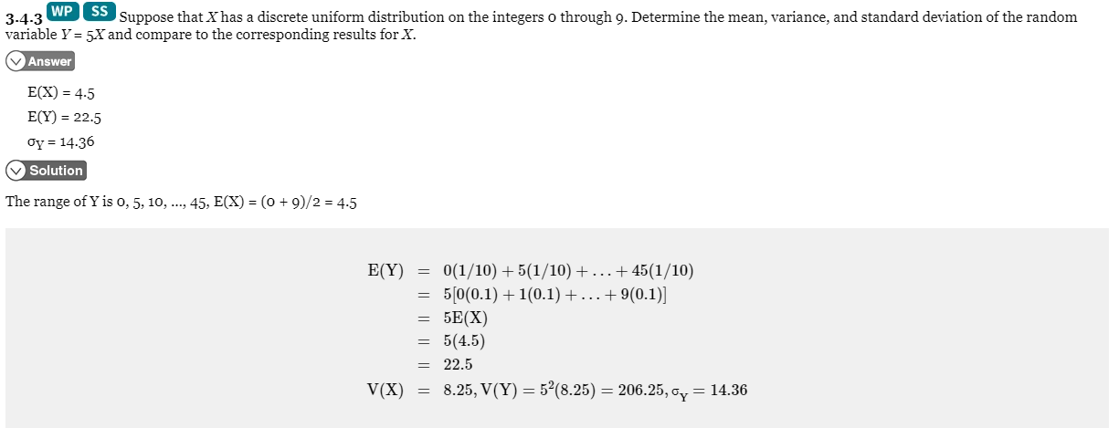 Solved Suppose that X has a discrete uniform distribution on | Chegg.com