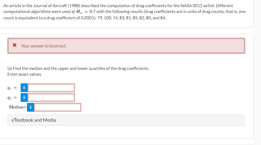 Solved An article in the Journal of Aircraft (1988) | Chegg.com
