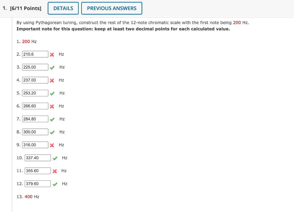Solved 1. [6/11 Points] DETAILS PREVIOUS ANSWERS By using | Chegg.com