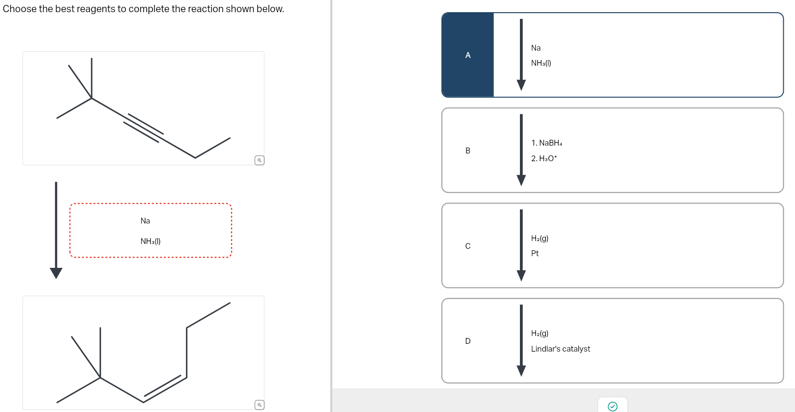 Solved Choose The Best Reagents To Complete The Reaction