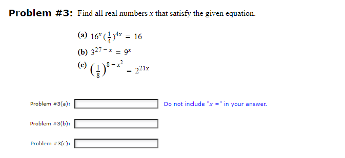 Solved Problem #3: Find all real numbers x ﻿that satisfy the | Chegg.com