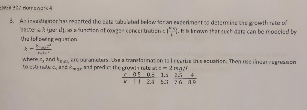 Solved An investigator has reported the data tabulated below | Chegg.com