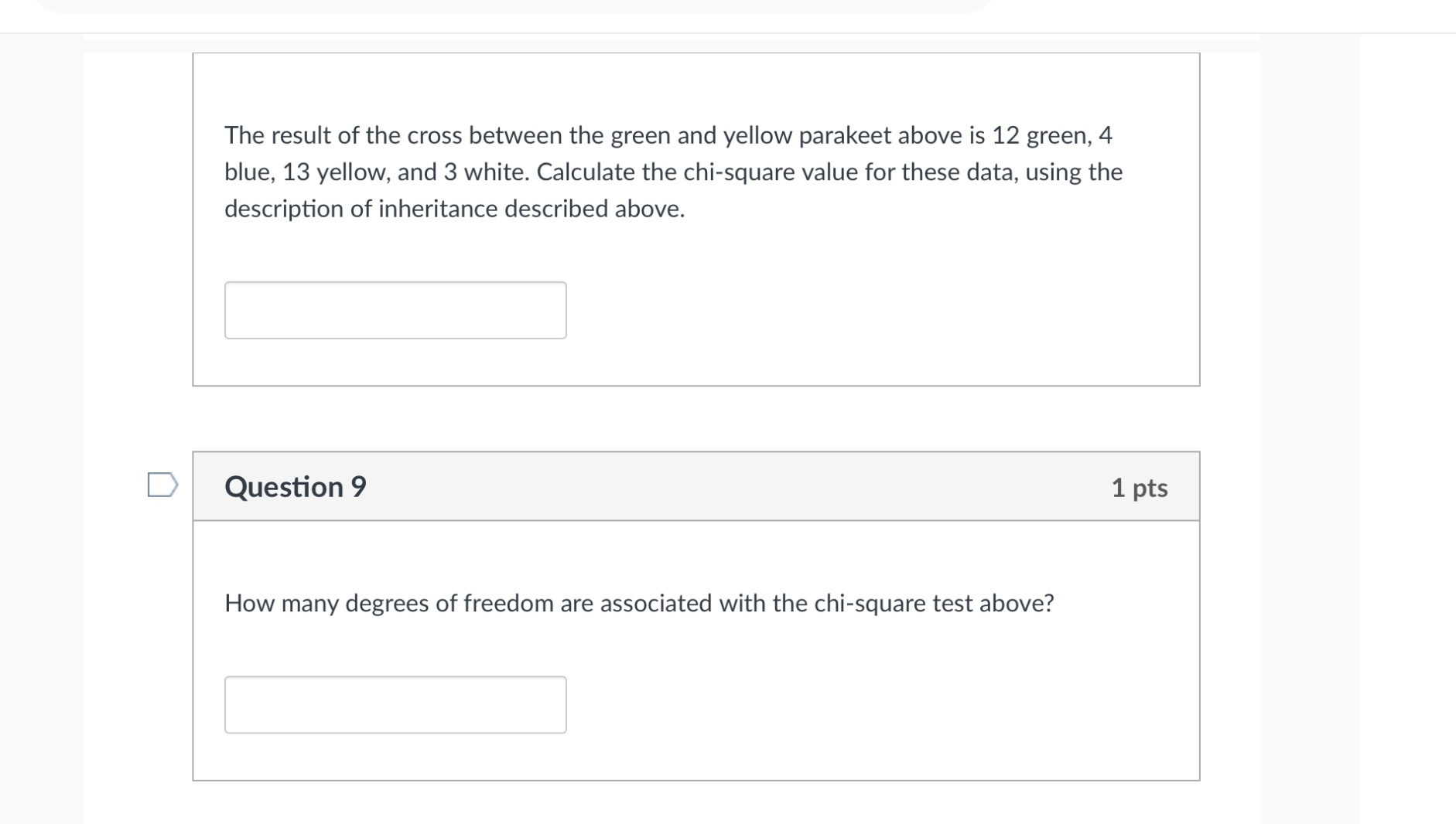 Solved The result of the cross between the green and yellow | Chegg.com
