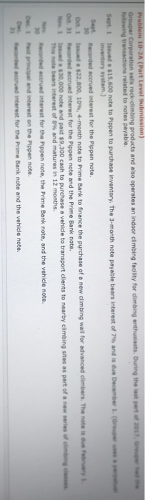 Solved Problem 10-2A (Part Level Submission) Grouper | Chegg.com