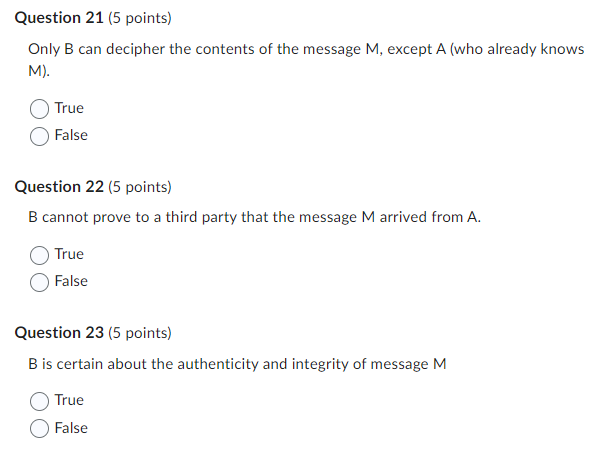 Solved Consider the following protocol that uses a secure | Chegg.com
