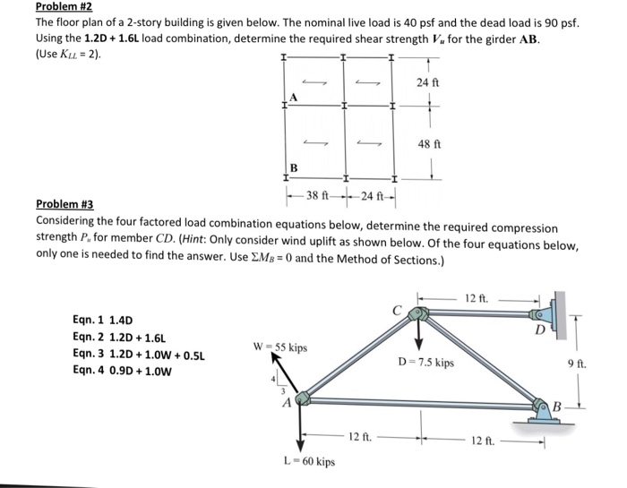 Solved The floor plan of a 2-story building is given below. | Chegg.com