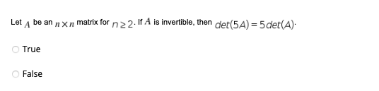 Solved Let A be an nxn matrix for n 22. If A is invertible, | Chegg.com