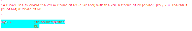 Solved Section 5: Divide Function (1 mark) You now complete | Chegg.com