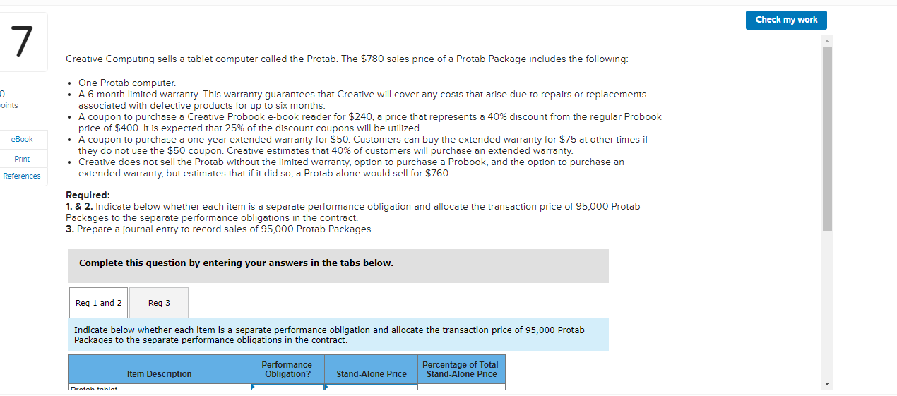 Solved Creative Computing sells a tablet computer called the | Chegg.com