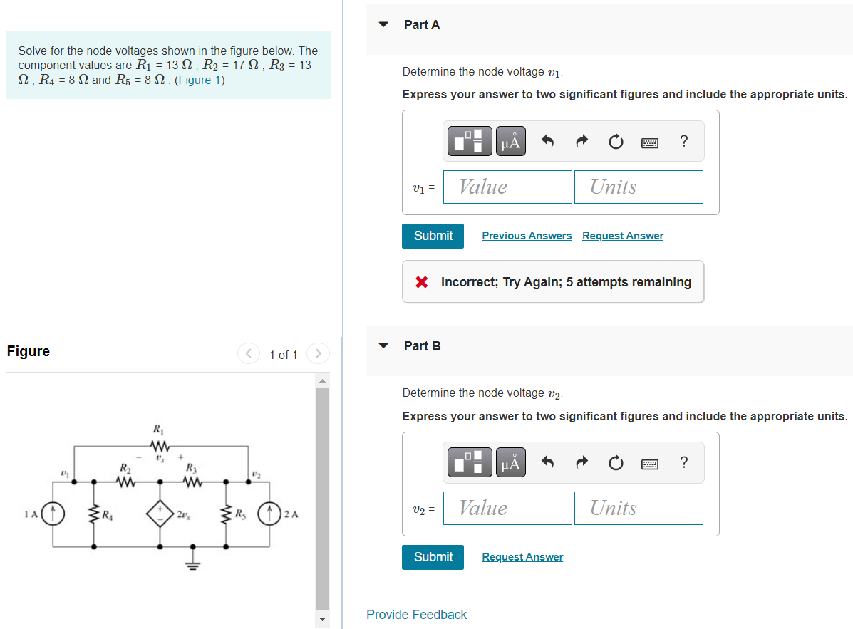 Solved Solve for the node voltages shown in the figure | Chegg.com