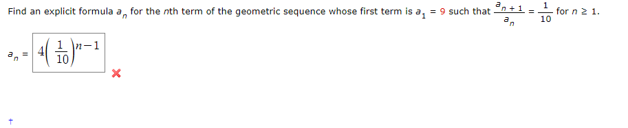 Solved Find an explicit formula an for the nth term of the | Chegg.com