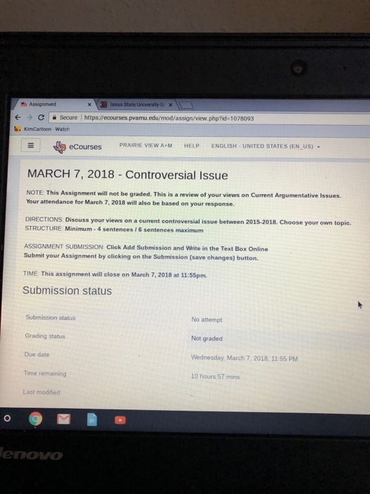 Solved Texas State ←-) C | . secure l | Chegg.com
