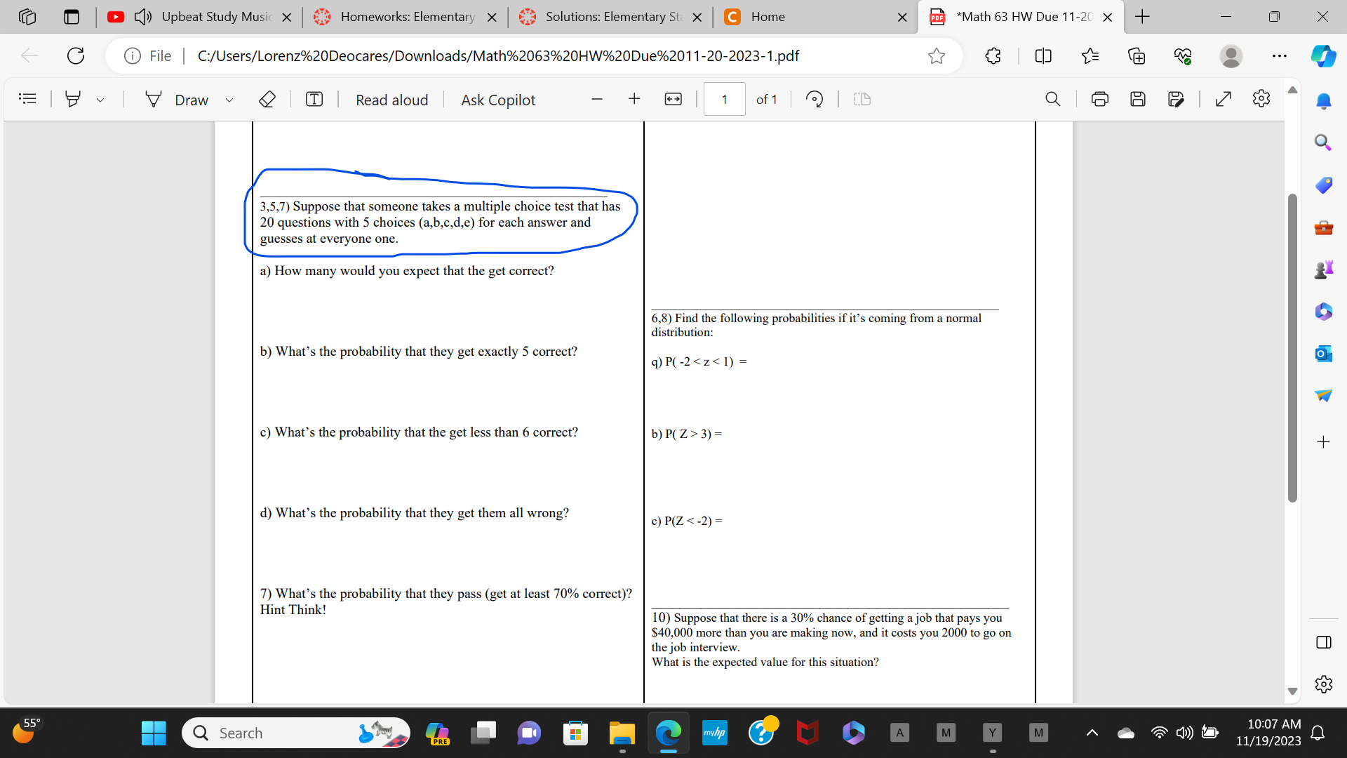 Solved Hello, please help me to answer the questions 3,5,7; | Chegg.com
