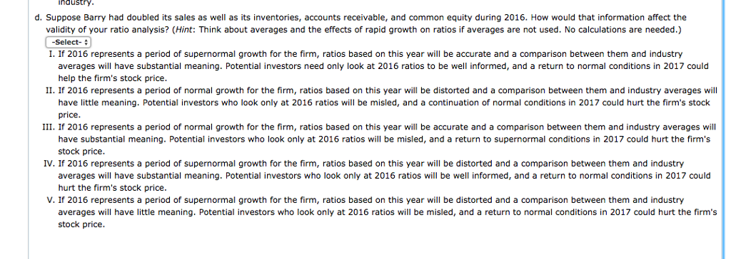 Solved Click here to read the eBooK: Ratio AnalysIS RATIO | Chegg.com