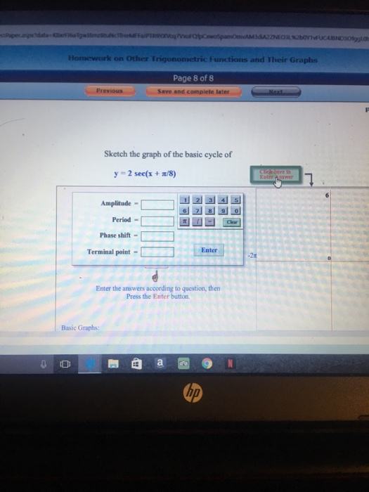 Solved Sketch the graph of the basic cycle of y = 2 sec (x + | Chegg.com
