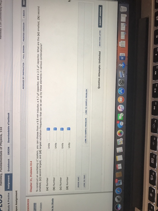 Solved To construct an oscillating LC system, you can choose | Chegg.com