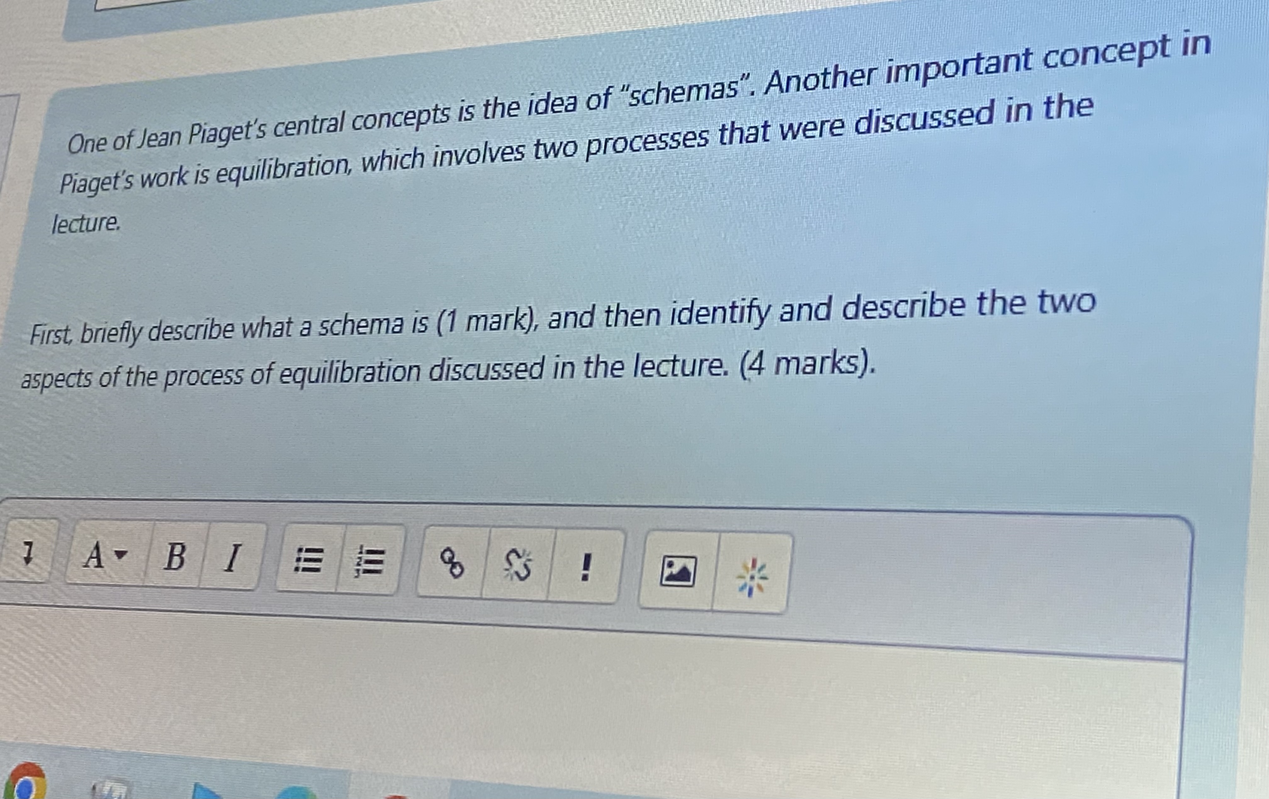 Solved One of Jean Piaget's central concepts is the idea of | Chegg.com