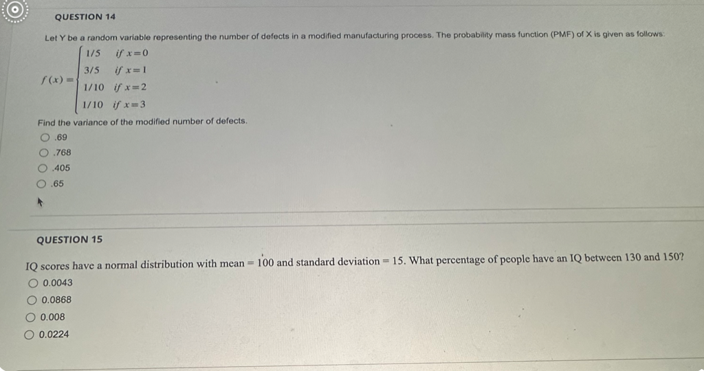 Solved Let Y be a random variable representing the number of | Chegg.com