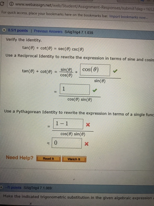 Solved For quick access, place your bookmarks here on the | Chegg.com