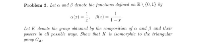 Solved Let alpha and beta denote the functions defined on R | Chegg.com