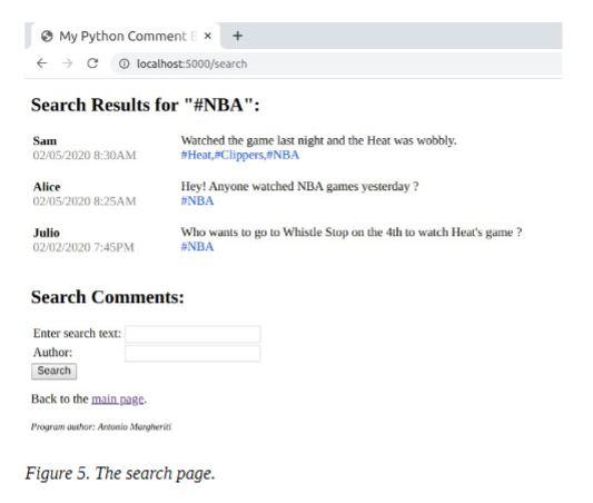 Solved Problem 3. Web Comment Board Application A Comment | Chegg.com