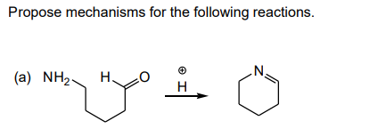 Solved Propose mechanisms for the following reactions. (a) | Chegg.com