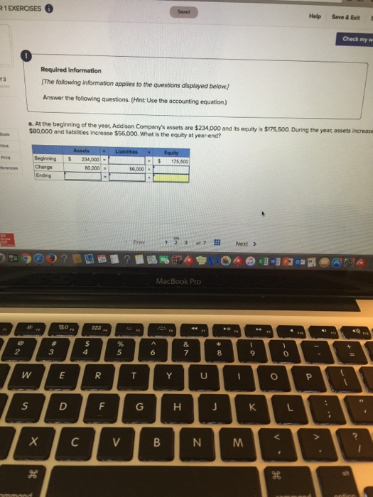 Solved R1 EXERCISES Help Save&Exit Check my w Required | Chegg.com