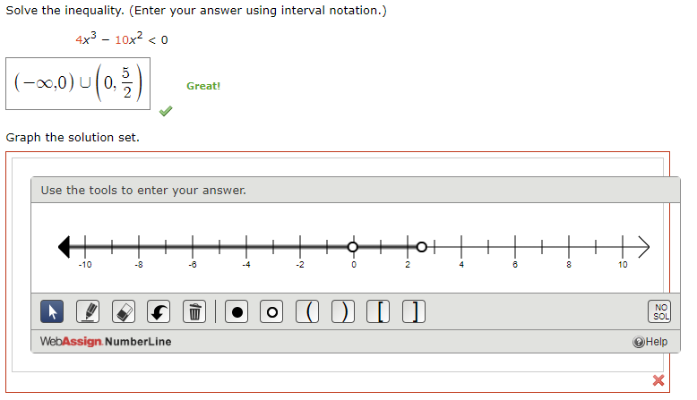 Solved Determine whether each value of x is a solution of | Chegg.com
