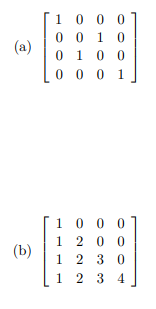 Solved 1. Evaluate the determinant of each matrix using any | Chegg.com