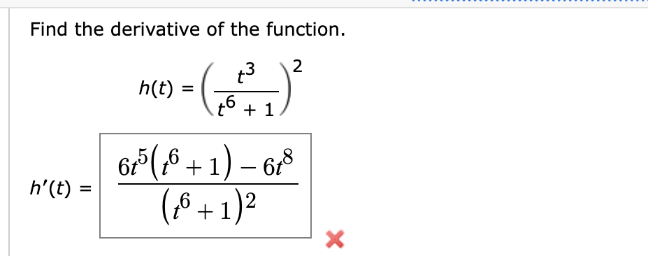 Solved Find the derivative of the function. | Chegg.com