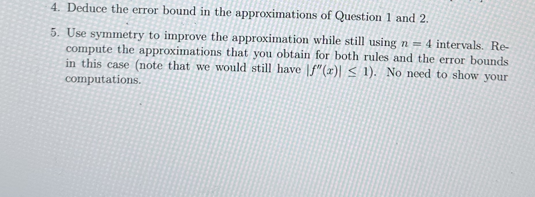 Solved Exercise III: Approximation of the Gaussian integral | Chegg.com