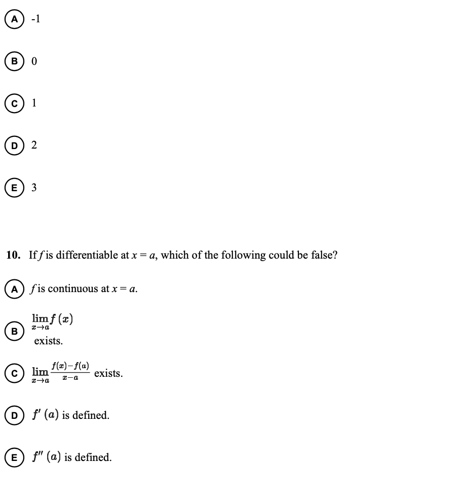 Solved 9. The graph of a function f is shown above. If limf | Chegg.com