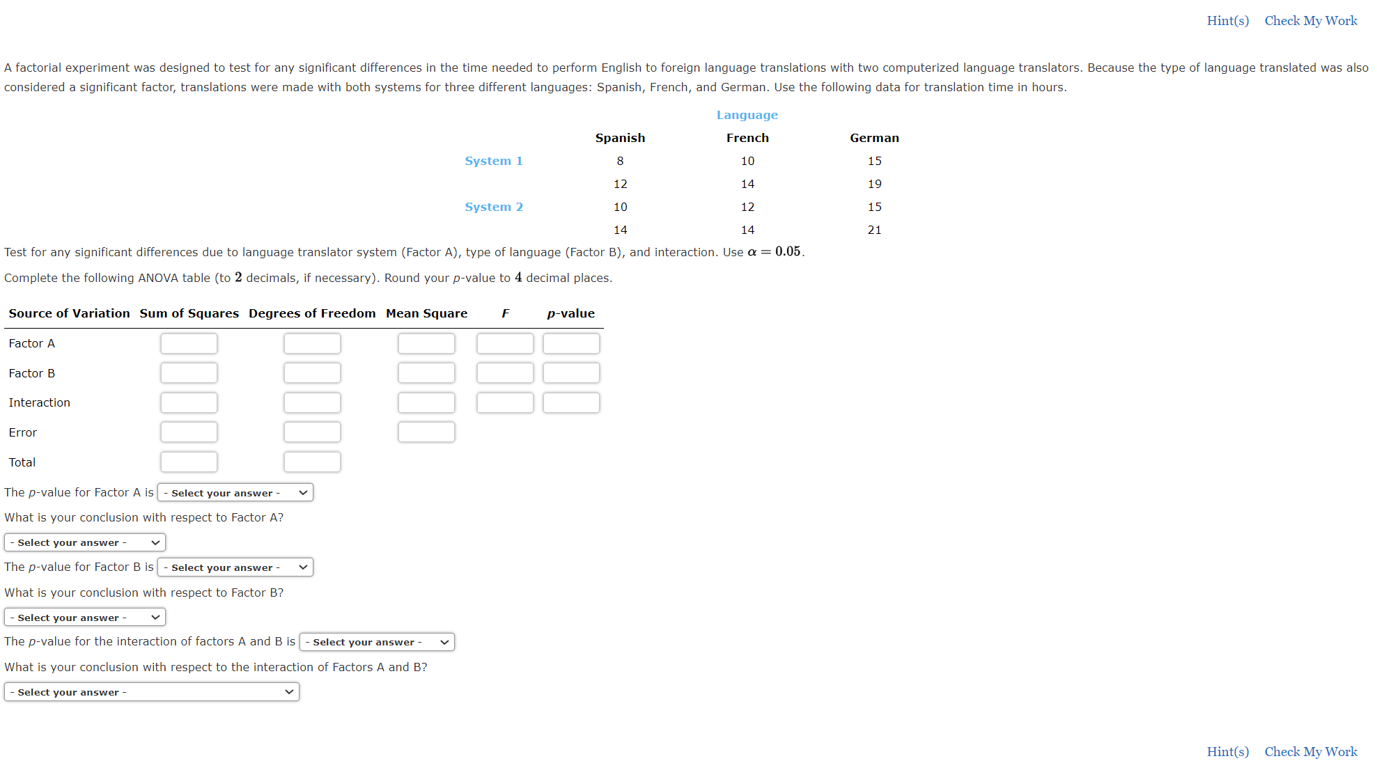 Solved considered a significant factor, translations were | Chegg.com
