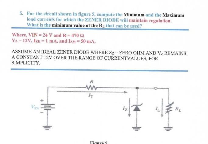 Solved 5. For the circuit shown in figure 5, compute the | Chegg.com