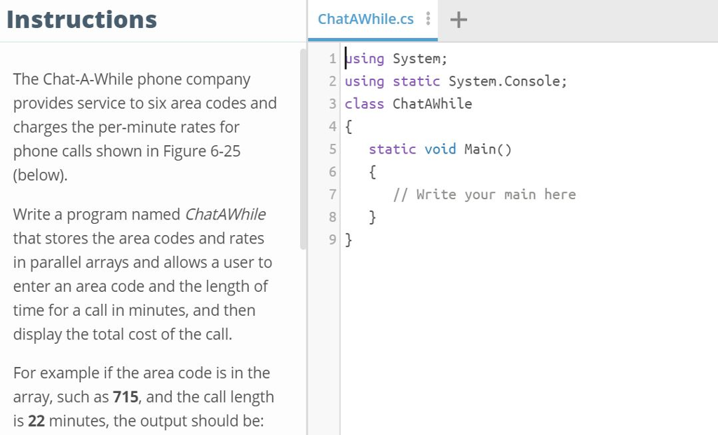 Solved Instructions ChatAWhile.cs using static | Chegg.com