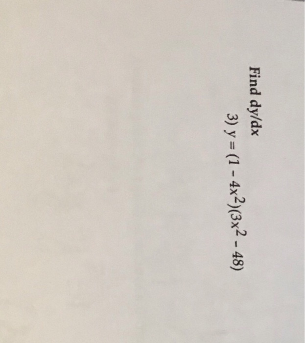 Solved Find dy/dx 7 1) y= csc x Find dy/dx 3) y (1 - | Chegg.com