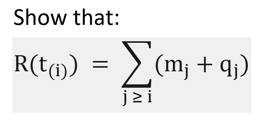 Solved Show that: R(t) = Σm, + (ta = (m; + (;) 9j IV | Chegg.com