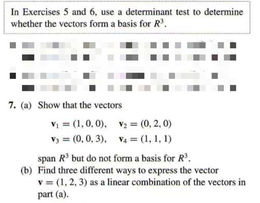Solved a In Exercises 5 and 6, use a determinant test to | Chegg.com