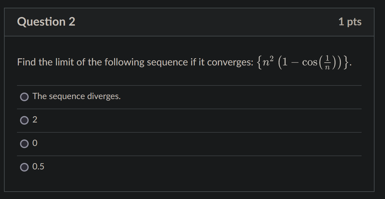 Solved Find the limit of the following sequence if it | Chegg.com